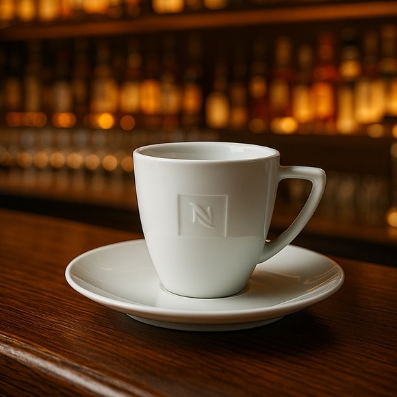 Nespresso | Dining | Nespresso Collection White Porcelain Cups Saucers ...